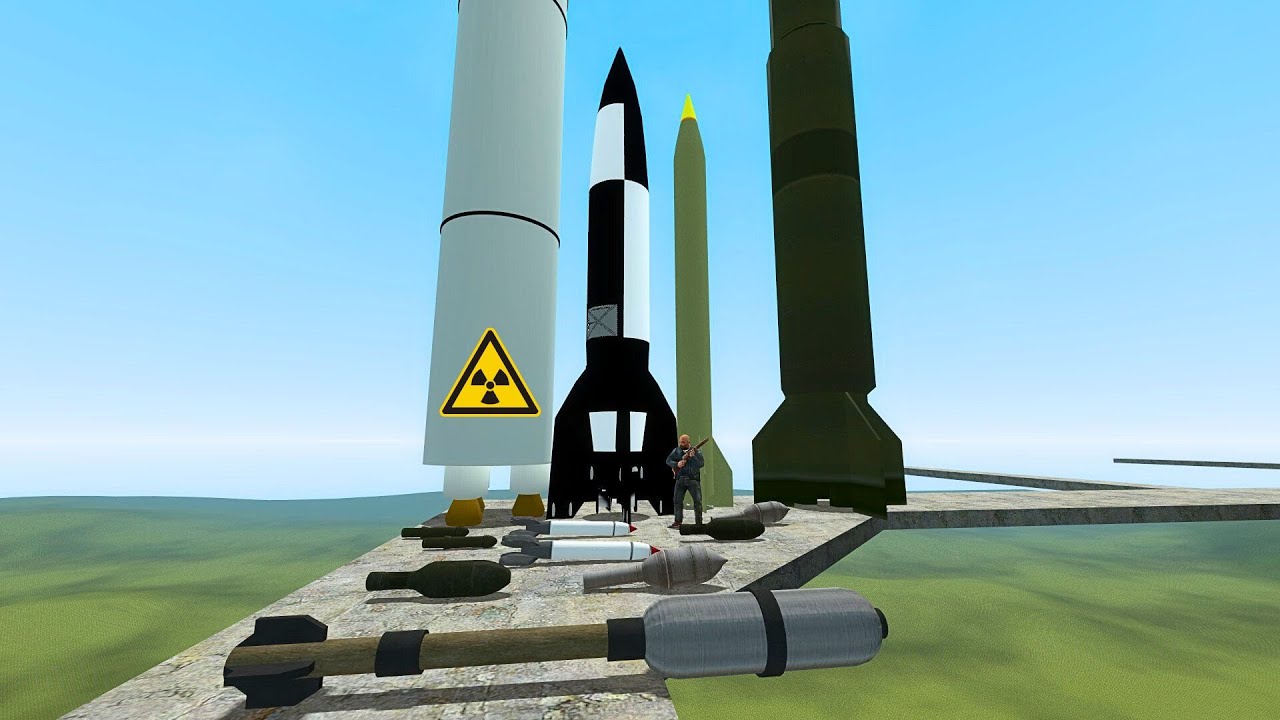 Explosions of nuclear and atomic bombs in GMod ☠️- Garry's Mod - YouTube