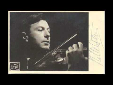 Nathan Milstein plays the 1st Movement of Mozart's Violin Concerto No.5 ...