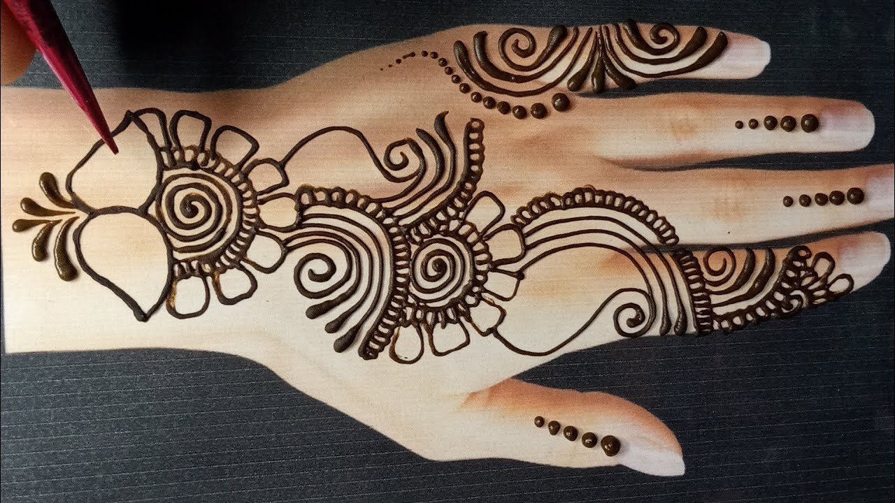 arabic mehndi designs for hands| mahdi ka dizain| simple arabic mehndi ...