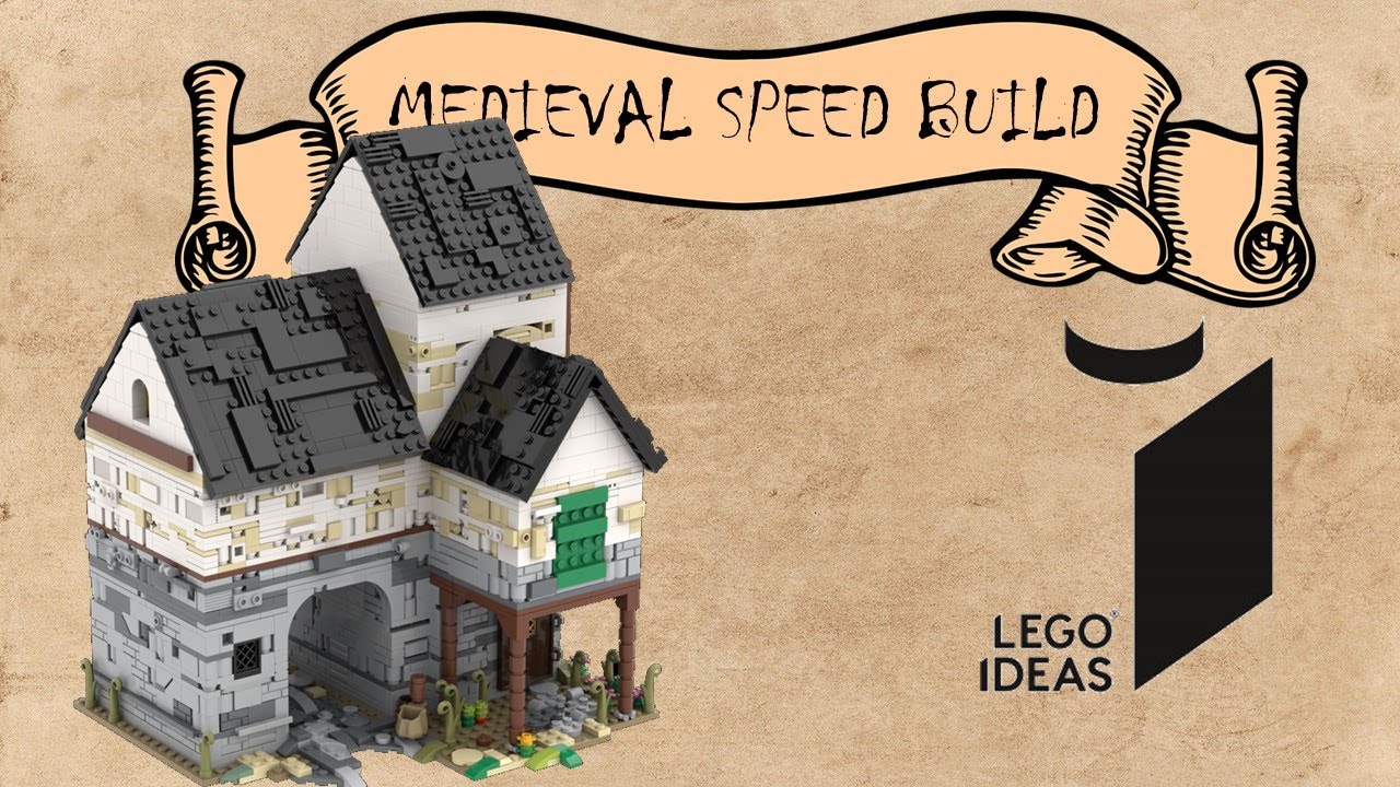 Building a Lego Medieval Customs house | Speed Build | Noggels' Lego ...