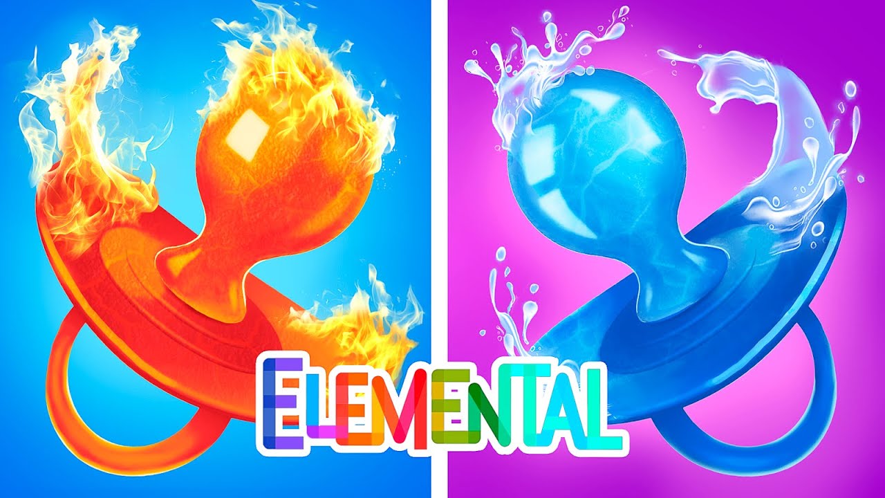 Ember and Wade from Elemental Have Children! Fire vs Water Parenting ...