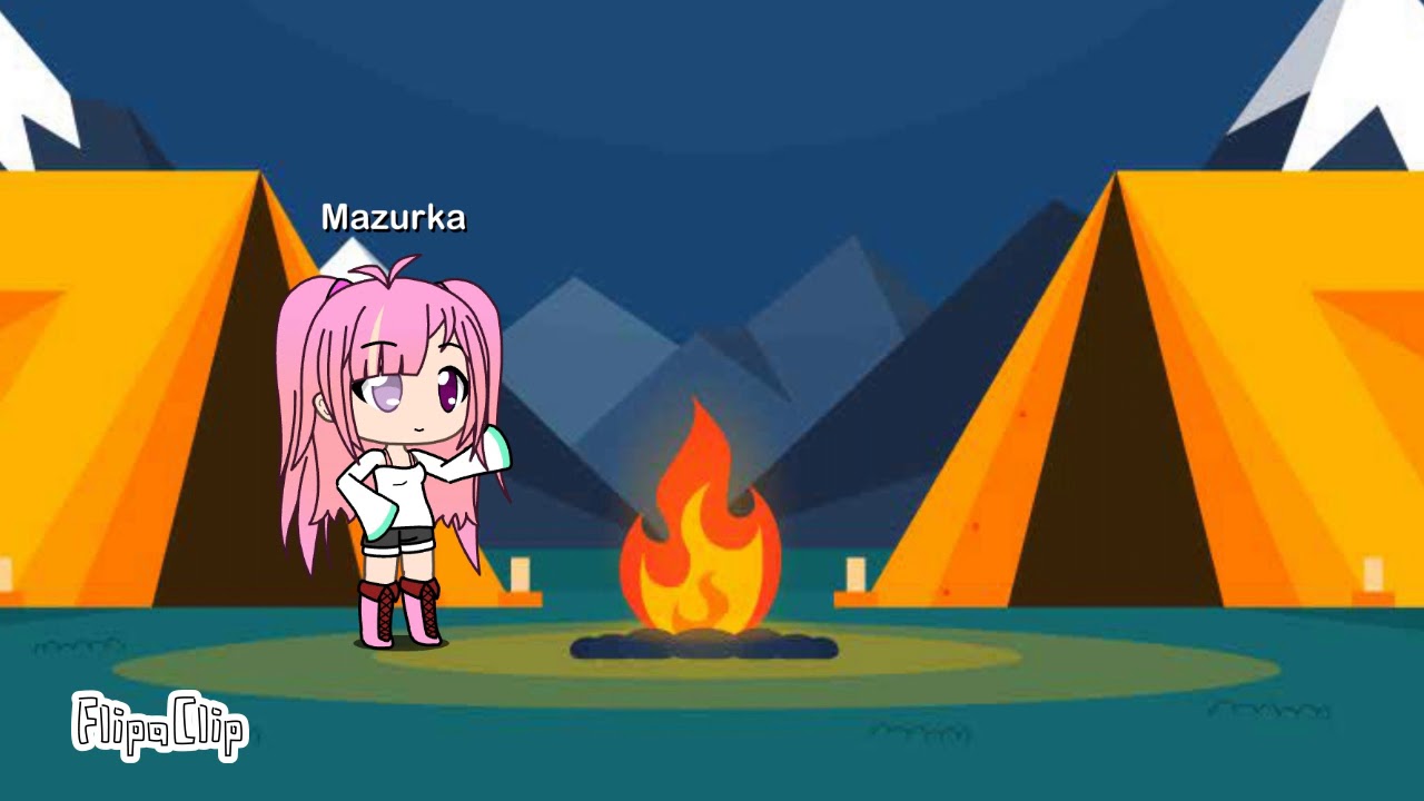 Camping roblox glmm gacha life - YouTube