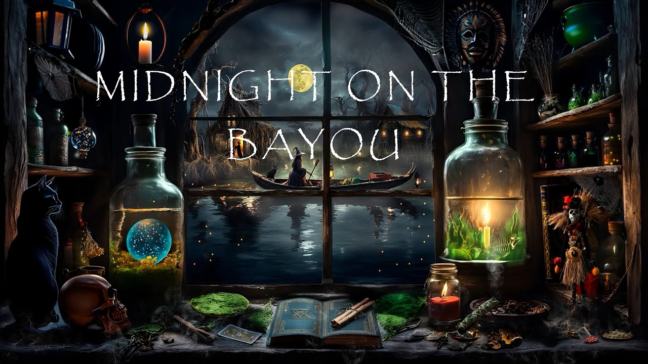 🌙 MIDNIGHT ON THE BAYOU-🔮 MAGIC SWAMP WITCH AMBIENCE-NATURE SOUNDS ...