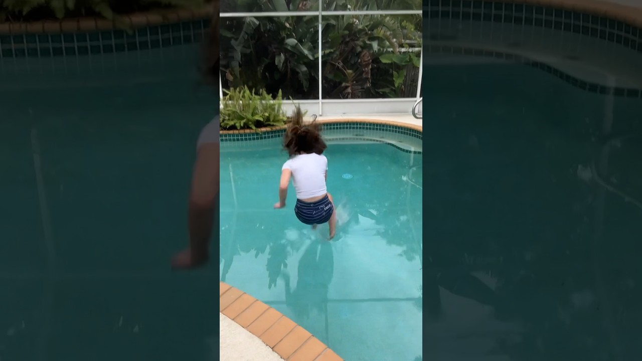Sometimes you just want to jump in the pool! Or in my case gracefully ...