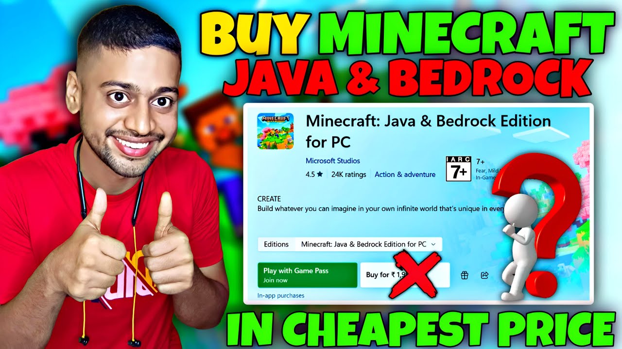 How To Buy Minecraft Java & Bedrock Edition in Cheap Price | Buy Minecraft Java Edition India ...