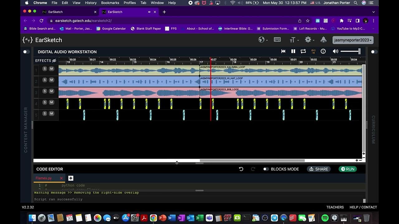 Coding a Simple Beat in EarSketch - YouTube