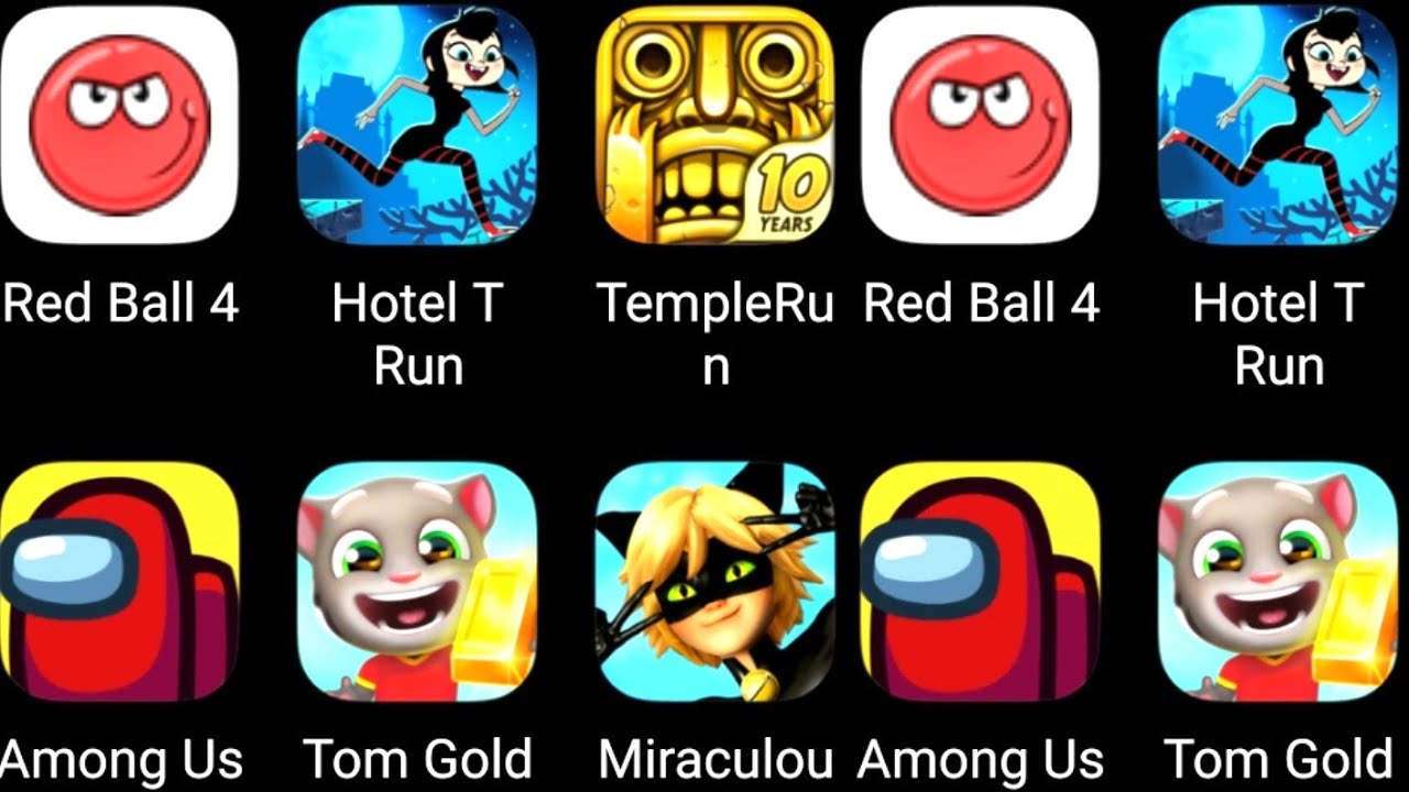 Red Ball 4, Minion Rush, Rescue Cut,Tom Gold Run,Miraculous,Temple Run ...