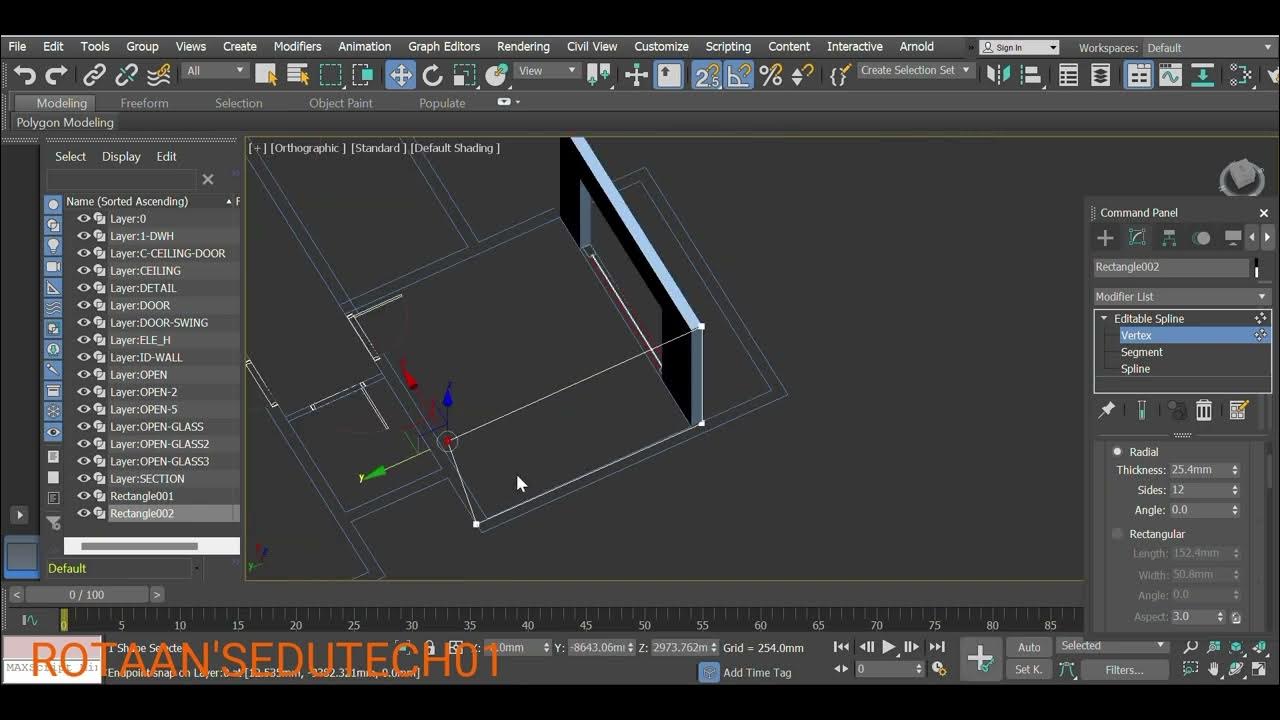 vertex alignment in 3ds max - YouTube