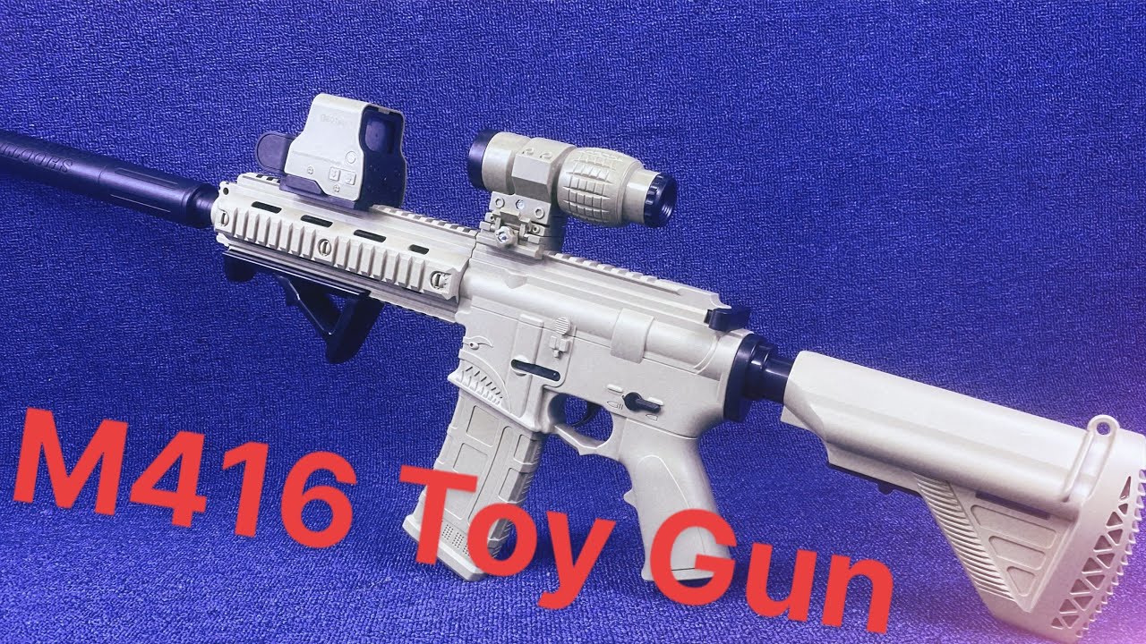 M416 Toy Gun UNBOXING! (Auto/Manual, Soft Bullet) - PUBG Style Electric ...