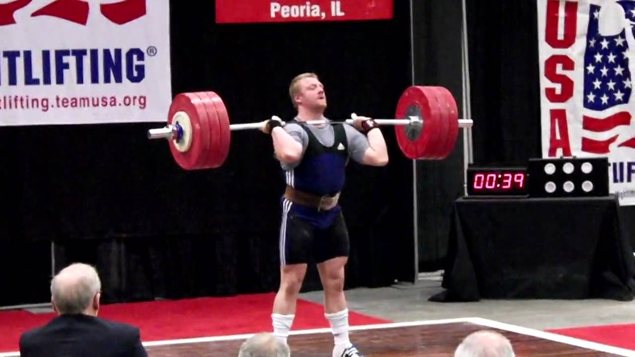 105kg Medal Lifts - 2010 USAW National Championships - YouTube