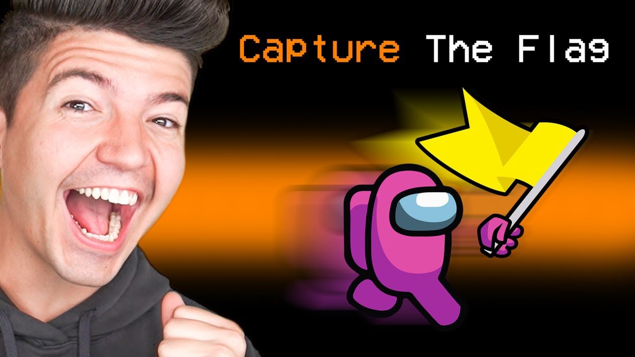 100 Player CAPTURE THE FLAG Mode in Among Us! *chaos* - YouTube