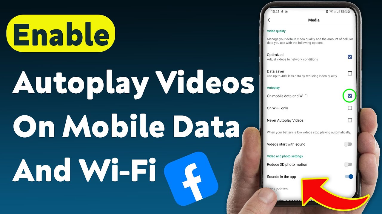 How To Enable Autoplay Videos On Mobile Data And Wi-Fi On Facebook ...