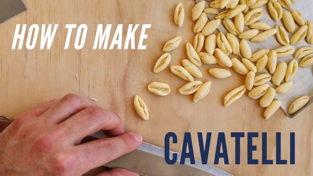 How to make Cavatelli, Pasta fresca Puglia - YouTube