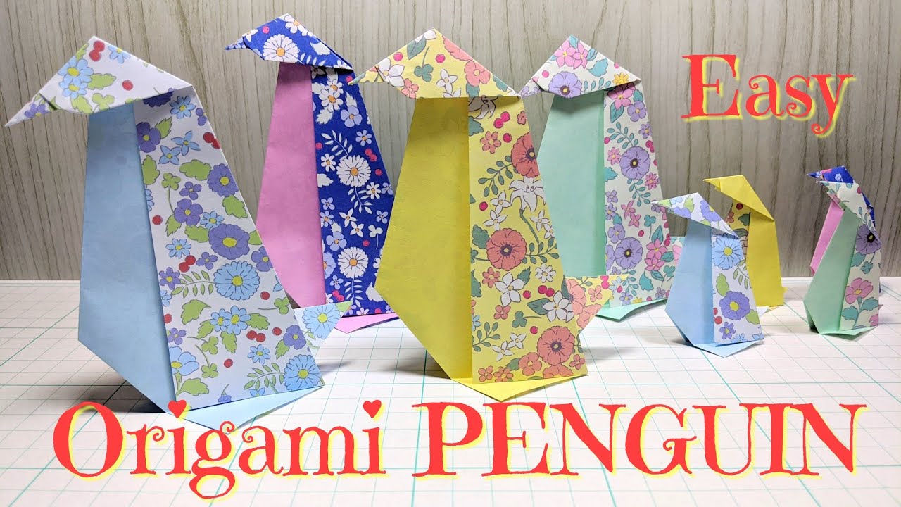 【Origami】How to make a easy origami Penguin/paper Penguin - YouTube