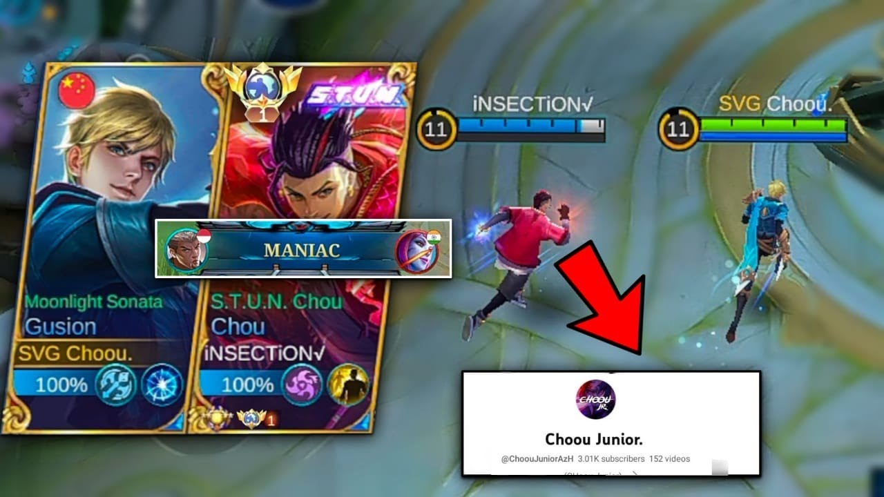 INSECTION LITE MEET CHOOU JR IN RANK GAME!!! WHAT WILL HAPPEN NEXT-MLBB. - YouTube