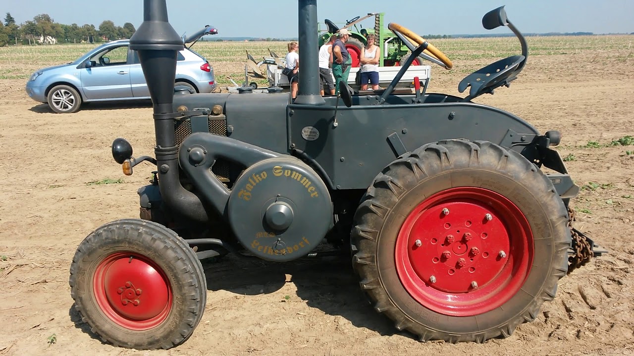 Mein Lanz Bulldog in Dargun 2019 (hot bulb engine) - YouTube