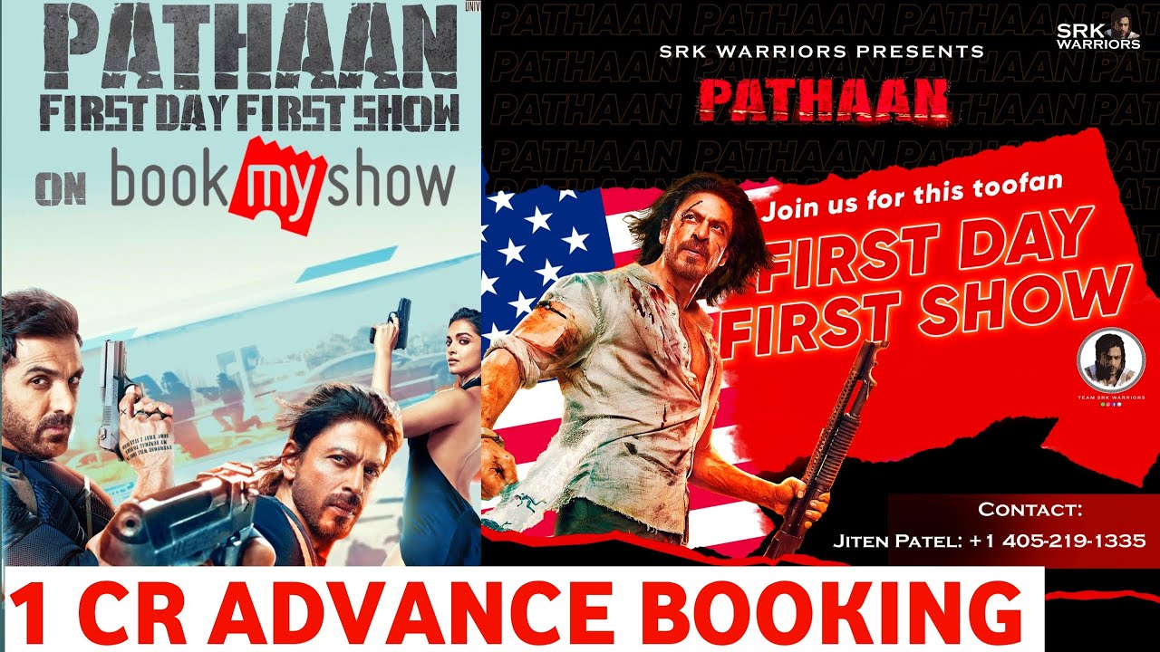 Pathan movie 50 thousand tickets sold | Pathaan Movie 1 Cr Advance ...