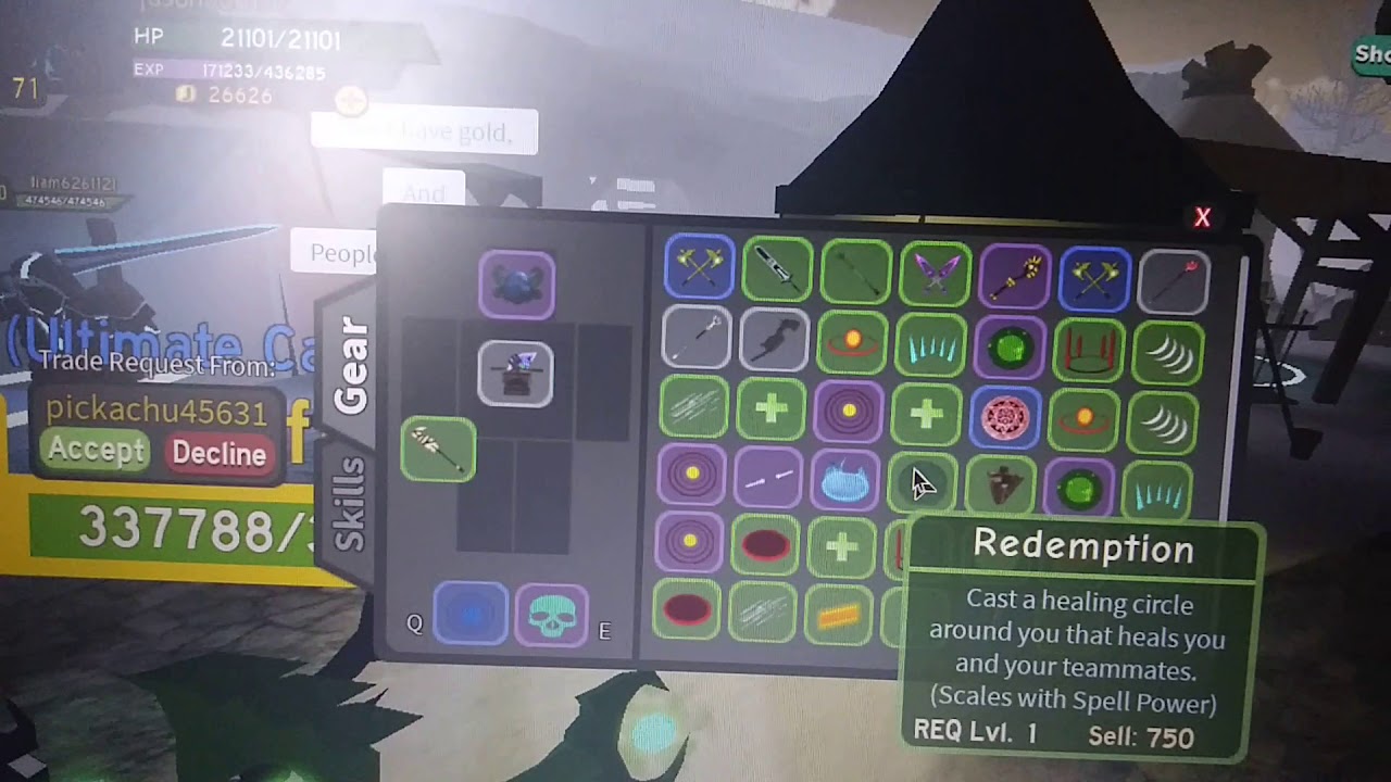 Roblox: Dungeon quest - My 3rd update inventory - YouTube