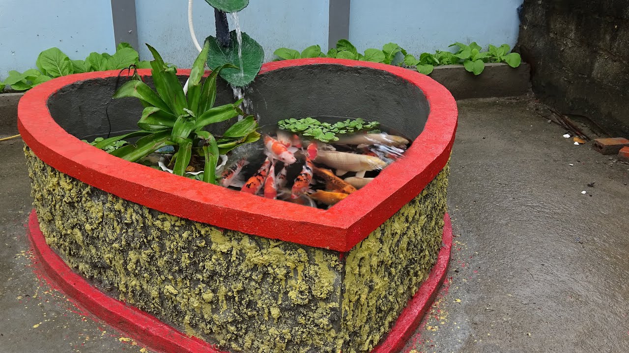 Creative ideas! How to building beautiful waterfall fish tank from ...