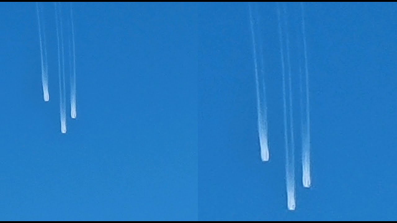 3 Large objects falling from space filmed in Denver, Colorado - YouTube