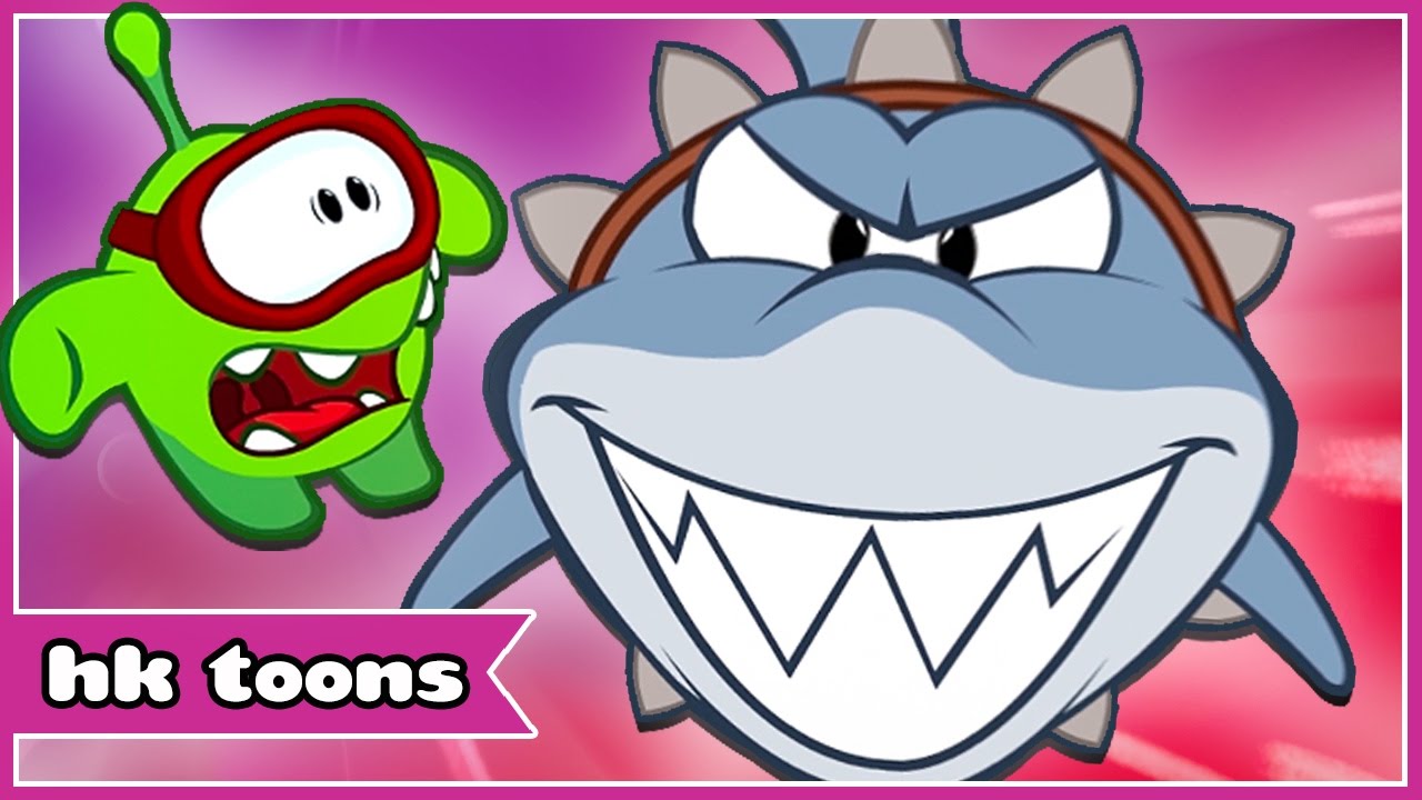 OM NOM v/s SHARK | Om Nom Stories | Funny Cartoon | HooplaKidz Toons ...