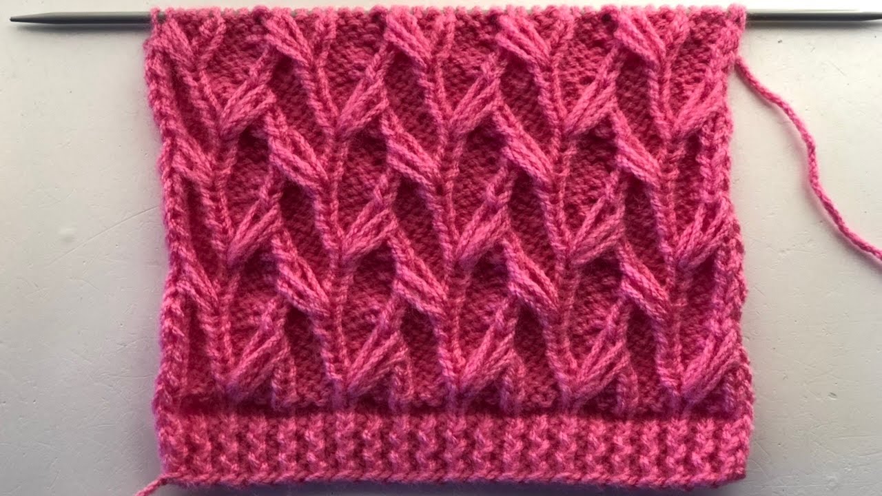 Very Elegant Knitting Stitch Pattern For Sweaters And Cardigans - YouTube