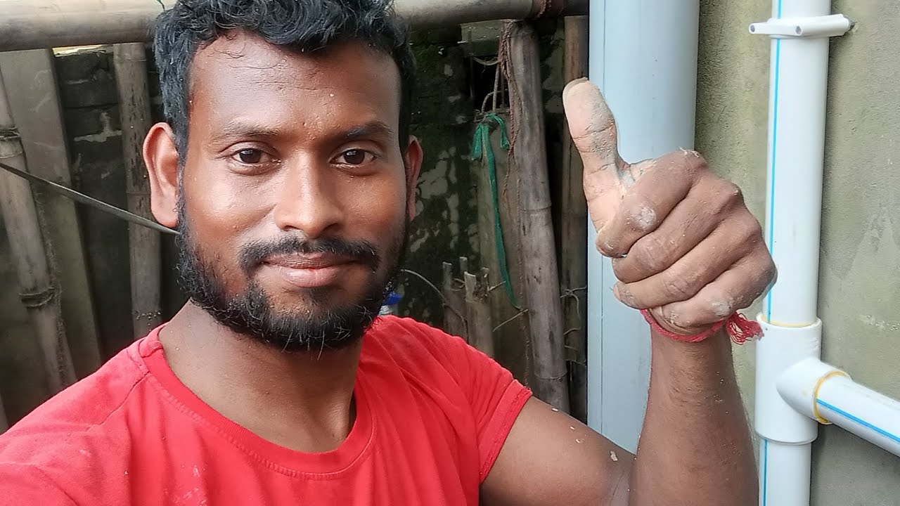 P.V.C 4"/ Inch toilet West outlet pipes outside plumbing work Biresh technical plumbing work ...