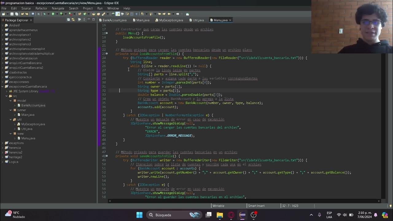 explicación de código java-60% trabajo - YouTube