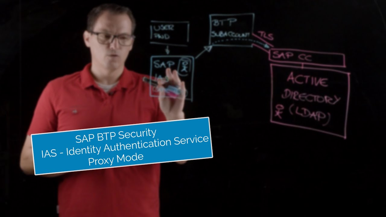 SAP IAS - Identity Authentication Service | Proxy Mode - YouTube