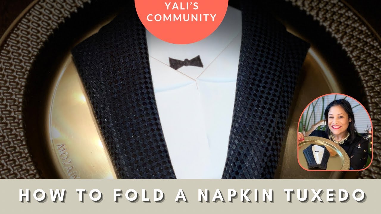 Easy DIY: How to Make a Napkin Tuxedo (Jacket and Shirt) - YouTube
