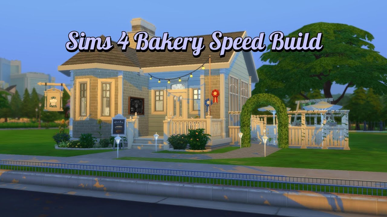 Sims 4 Bakery Speed Build! - Brigittes Bakery - YouTube