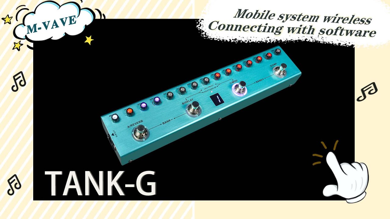 M-VAVE TANK-G Mobile System Wireless And Software Connection Operation ...