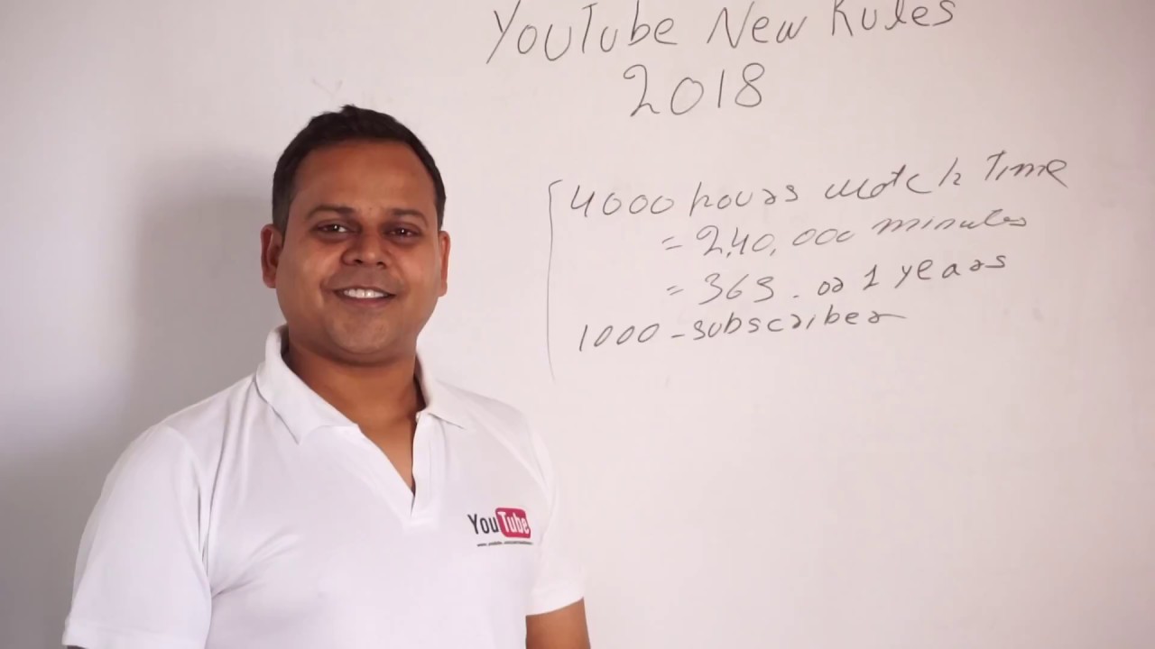 New YouTube Monetization Rules 2018 | 4000 Hours Watch Time I ...