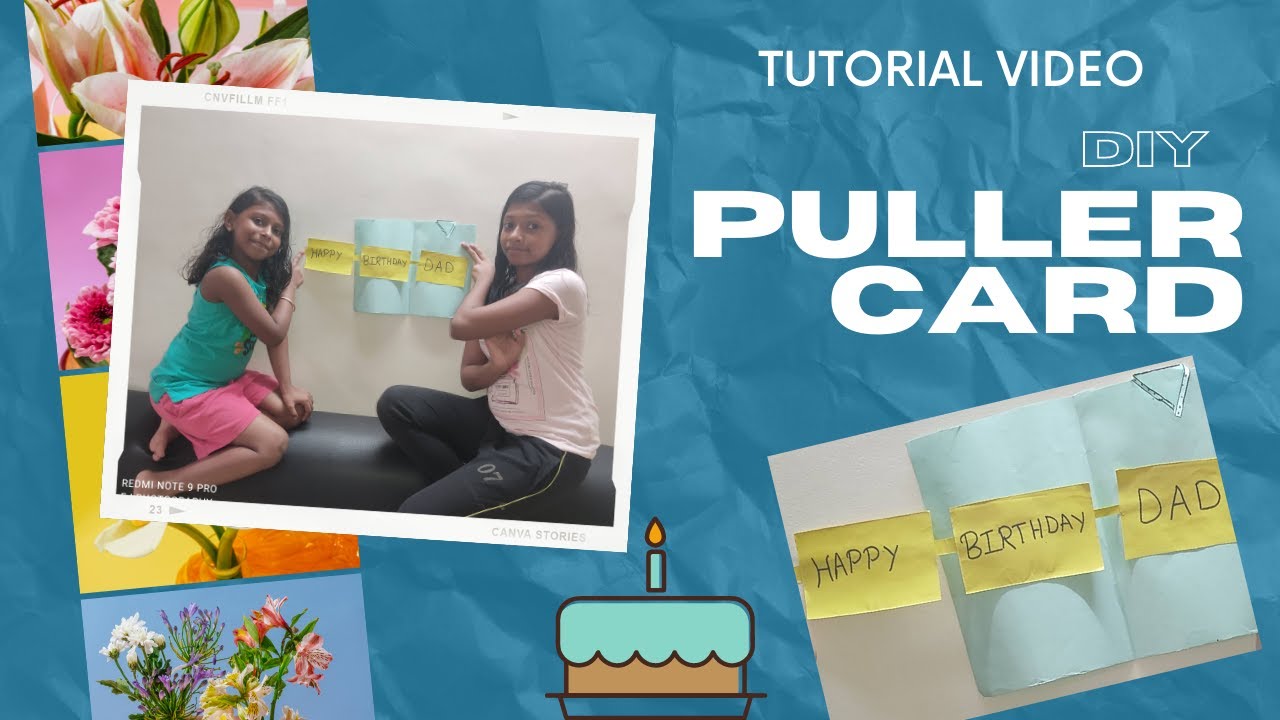 DIY BIRTHDAY PULLER CARD | DAD BIRTHDAY CARD | TUTORIAL ON PULLER CARD ...