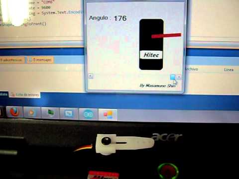 Servomotor controlado mediante Visual Basic y Arduino. - YouTube