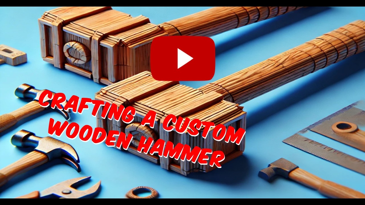 Crafting a Custom Wooden Hammer | Easy DIY Build - YouTube