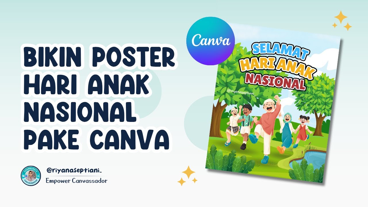 Bikin Poster Hari Anak Nasional Pake Canva || Design by @riyanaseptiani ...