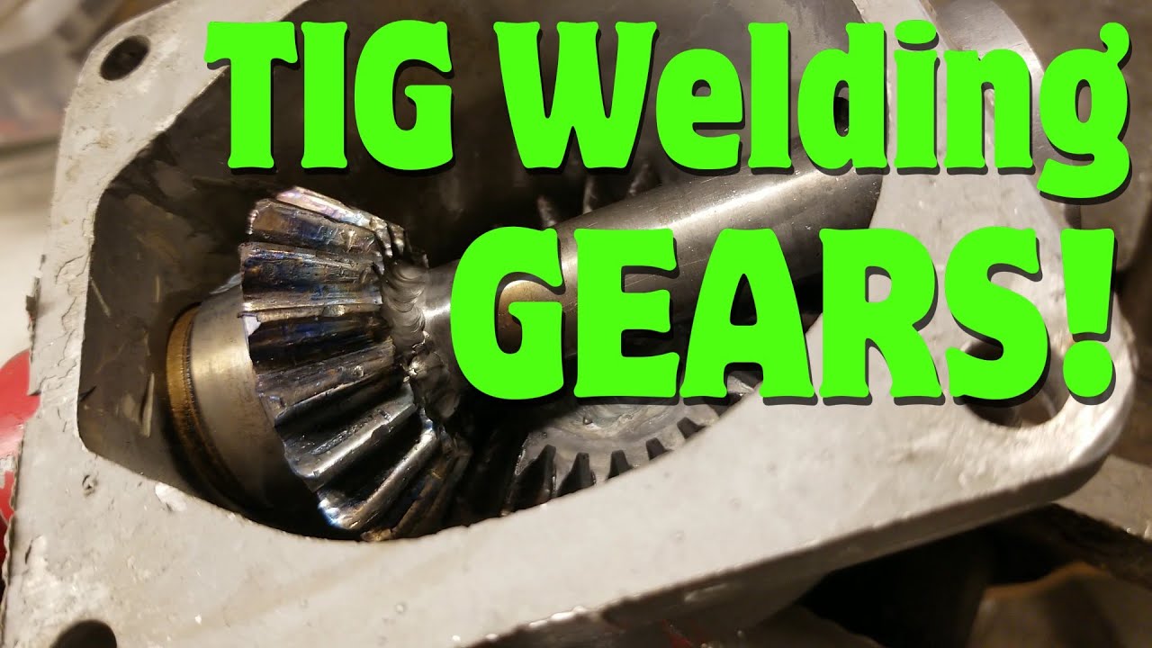 TIG welding gears in a Bolens Husky 1256 gearbox - YouTube