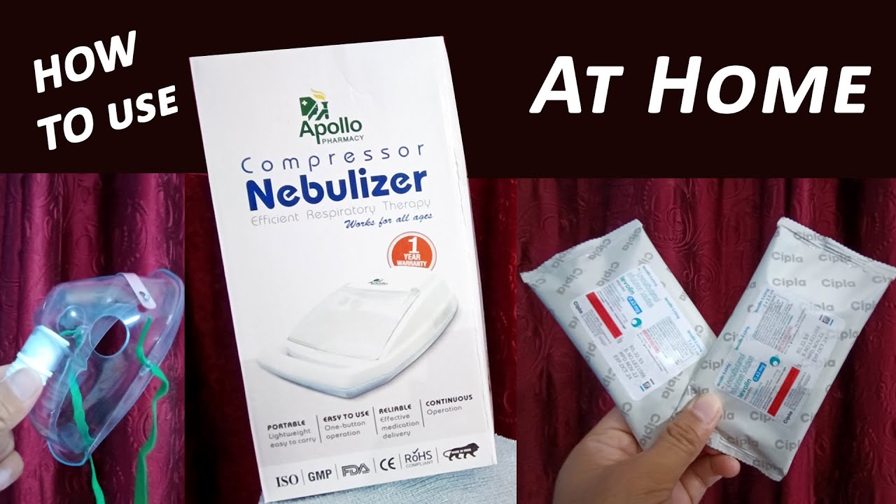 NEBULIZER |How to use| Apollo Compressor Nebulizer| Babies & Adults for ...