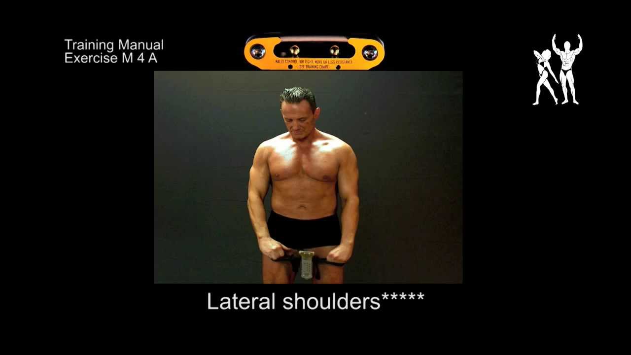 Isokinator Training - M4A exercise for toning lateral shoulder muscles ...