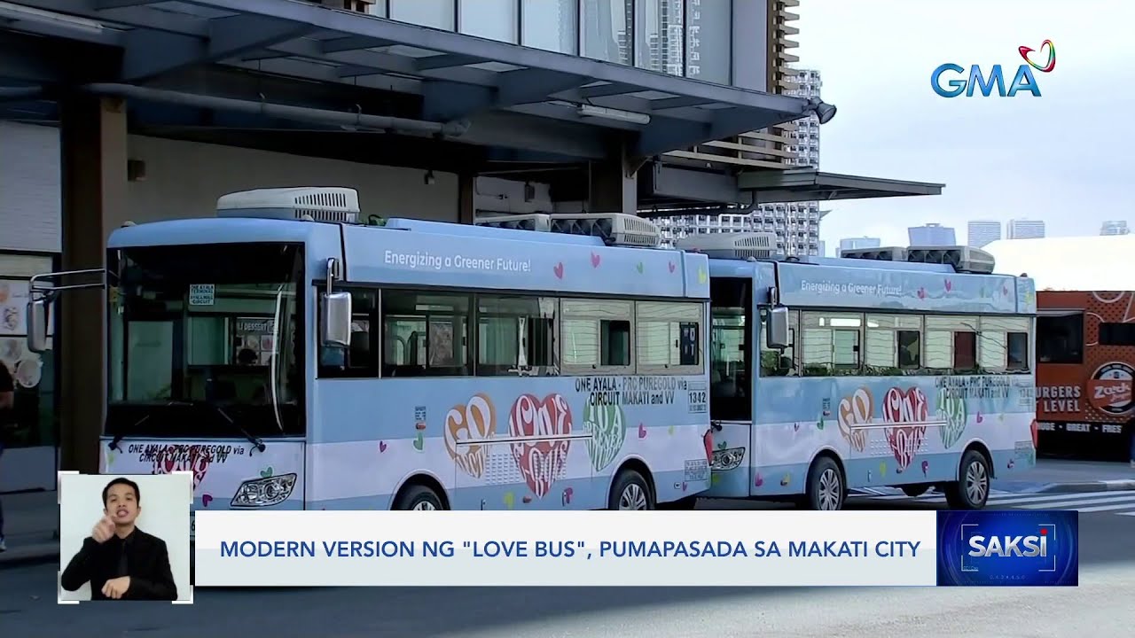 Modern version ng "love bus", pumapasada sa Makati City | Saksi - YouTube