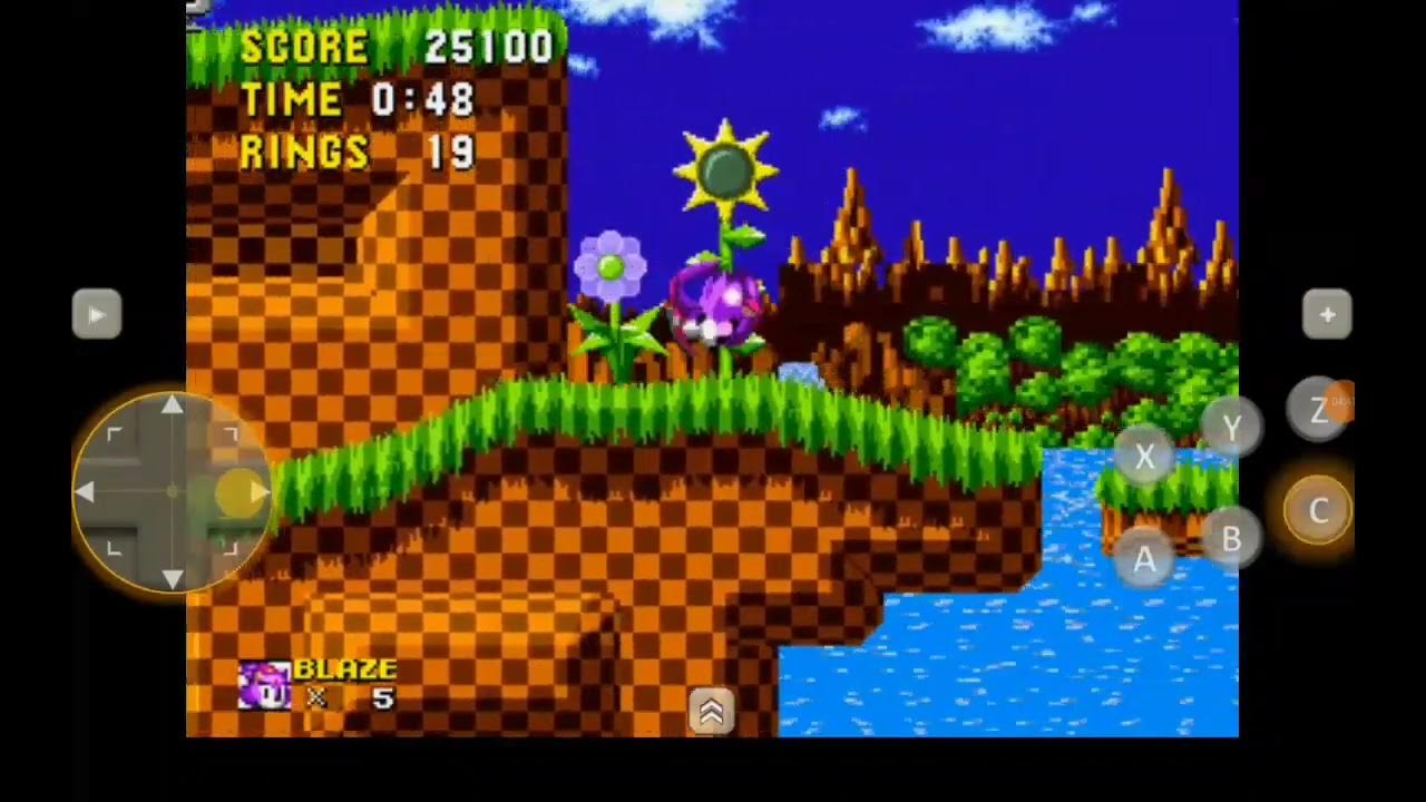 ela tem poderes de fogo🔥(blazer in Sonic 1)ROM hak - YouTube