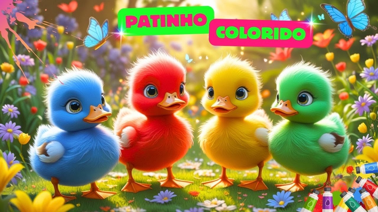 Patinho Colorido | Aprenda Cores De Forma Divertida | Desenho Infantil ...