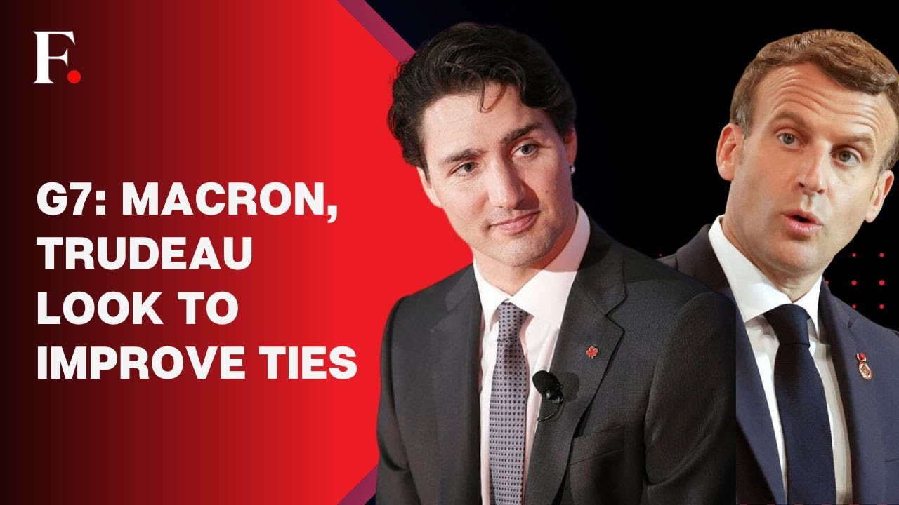 LIVE: French President Macron Holds Bilateral Talks With Canadian PM ...