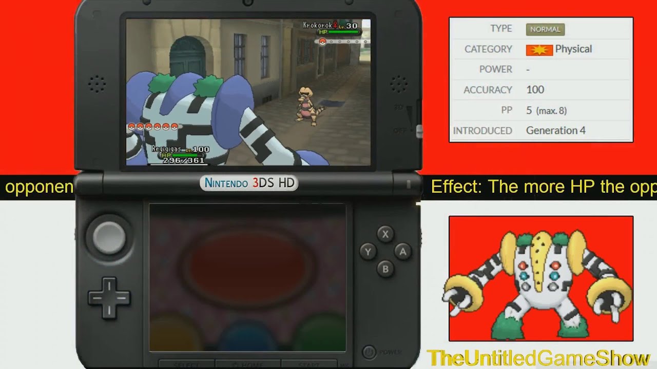 Crush Grip (move) Regigigas - Pokemon XY Legendary Moves #7 - YouTube