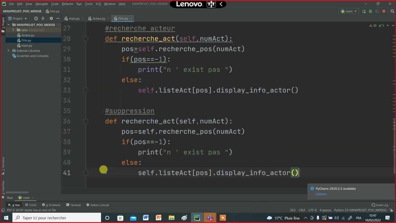 Module: La programmation Orienté Object en python #EX_poo_python #27 شرح بالعربي - YouTube