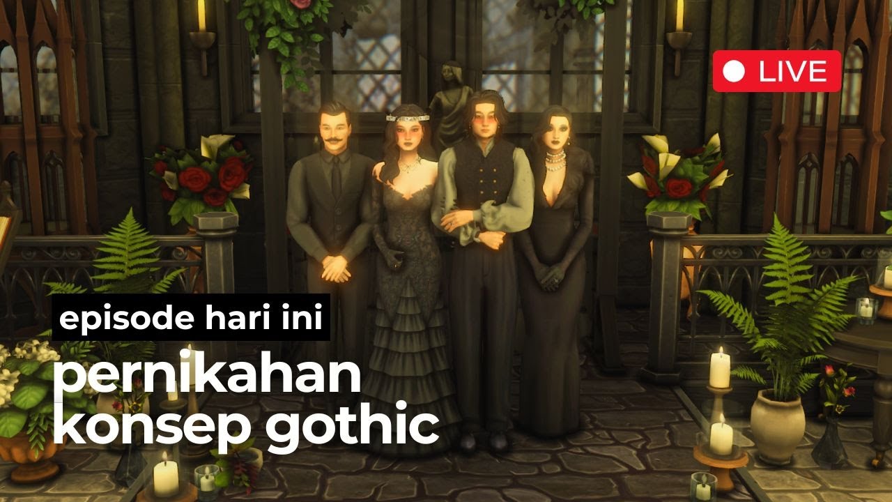 Pernikahan Konsep Gothic Pertama di Simssalabim! | The Sims 4 Indonesia ...