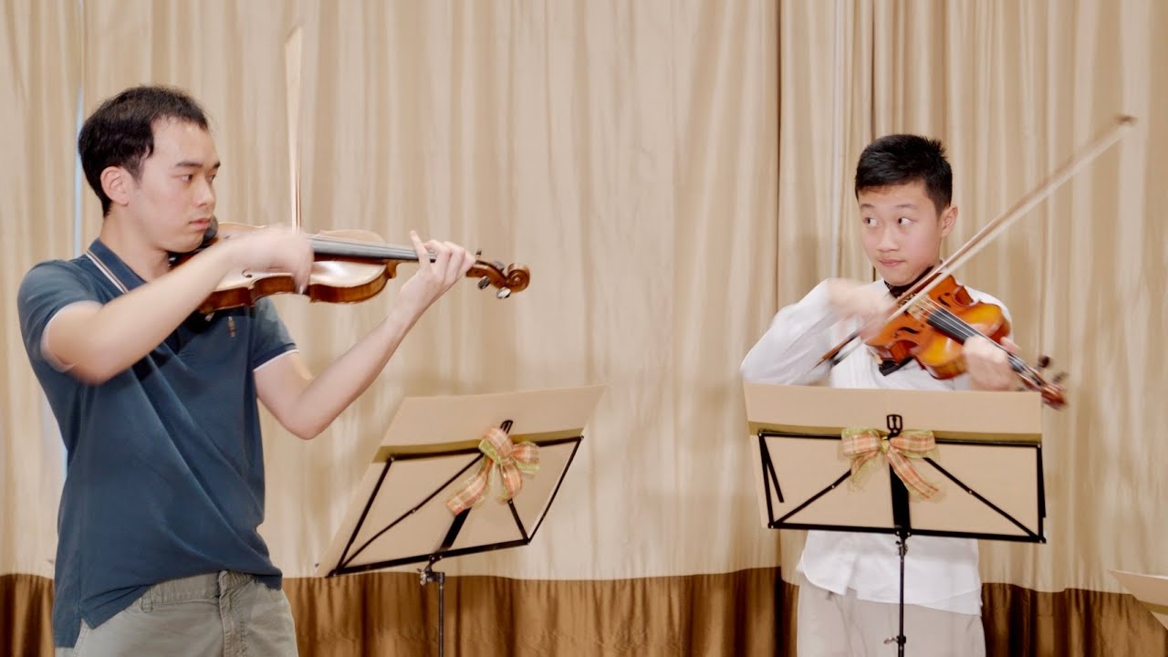 March from The Nutcracker Violin Duo Calvin Leung & Mason Jiang - YouTube