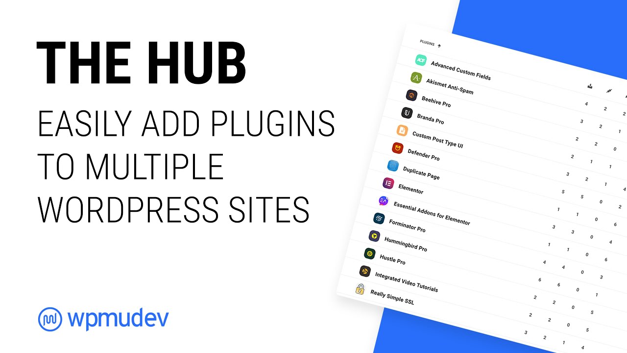 Easily Add Plugins to Multiple WordPress Sites with The Hub - YouTube