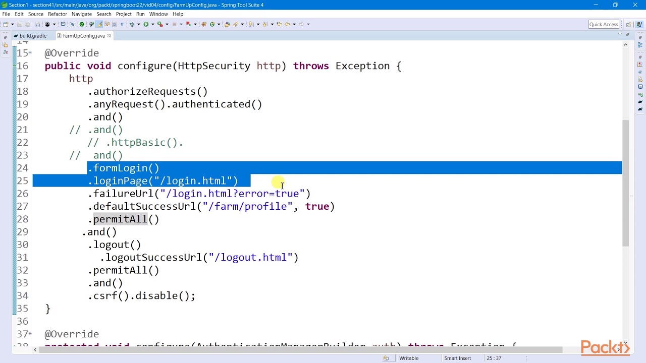 Modern Java Web Applications Spring Boot 2x Securing App Using Spring Security 52 Packtpub 